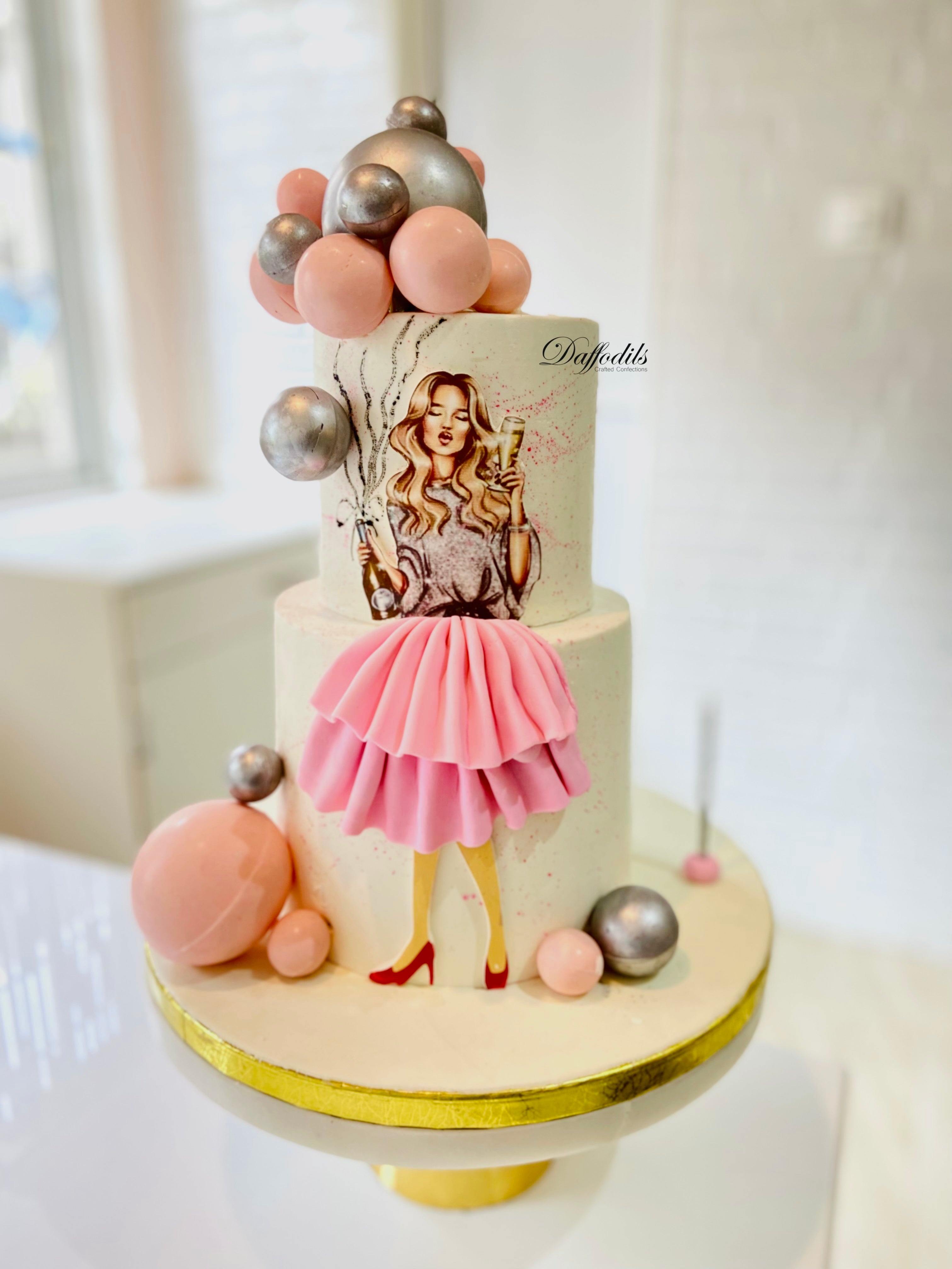 Modern Art Cake Ideas Pop Art Sister Birthday Cake | Just Bake